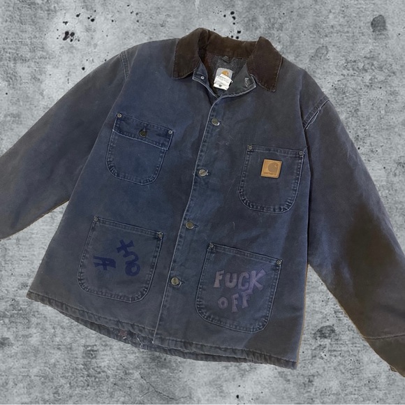 Carhartt | Jackets & Coats | Vintage Carhartt C2 Ptl Graffiti Blanket ...
